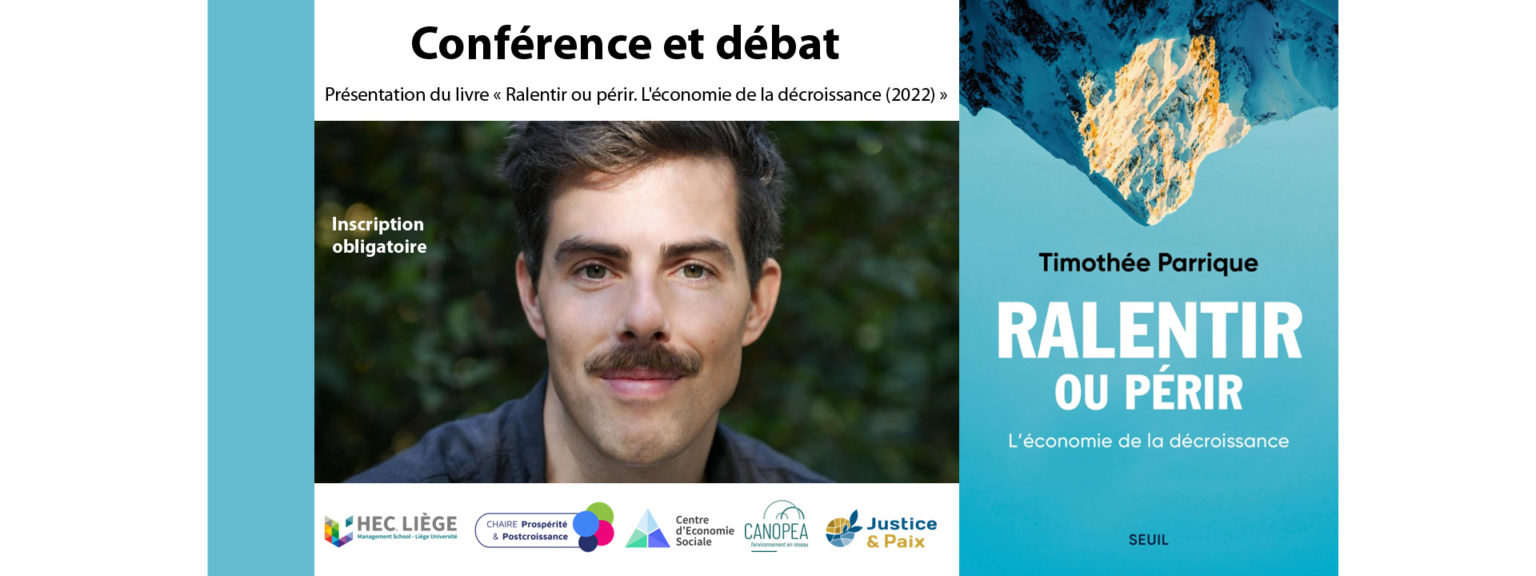 [ Conférence-débat ]- Ralentir ou périr, l’économie de la décroissance ...